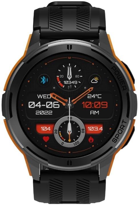RIVERSONG Motive 8C AMOLED Bluetooth Calling Smart Watch, 1.43” Displa ...